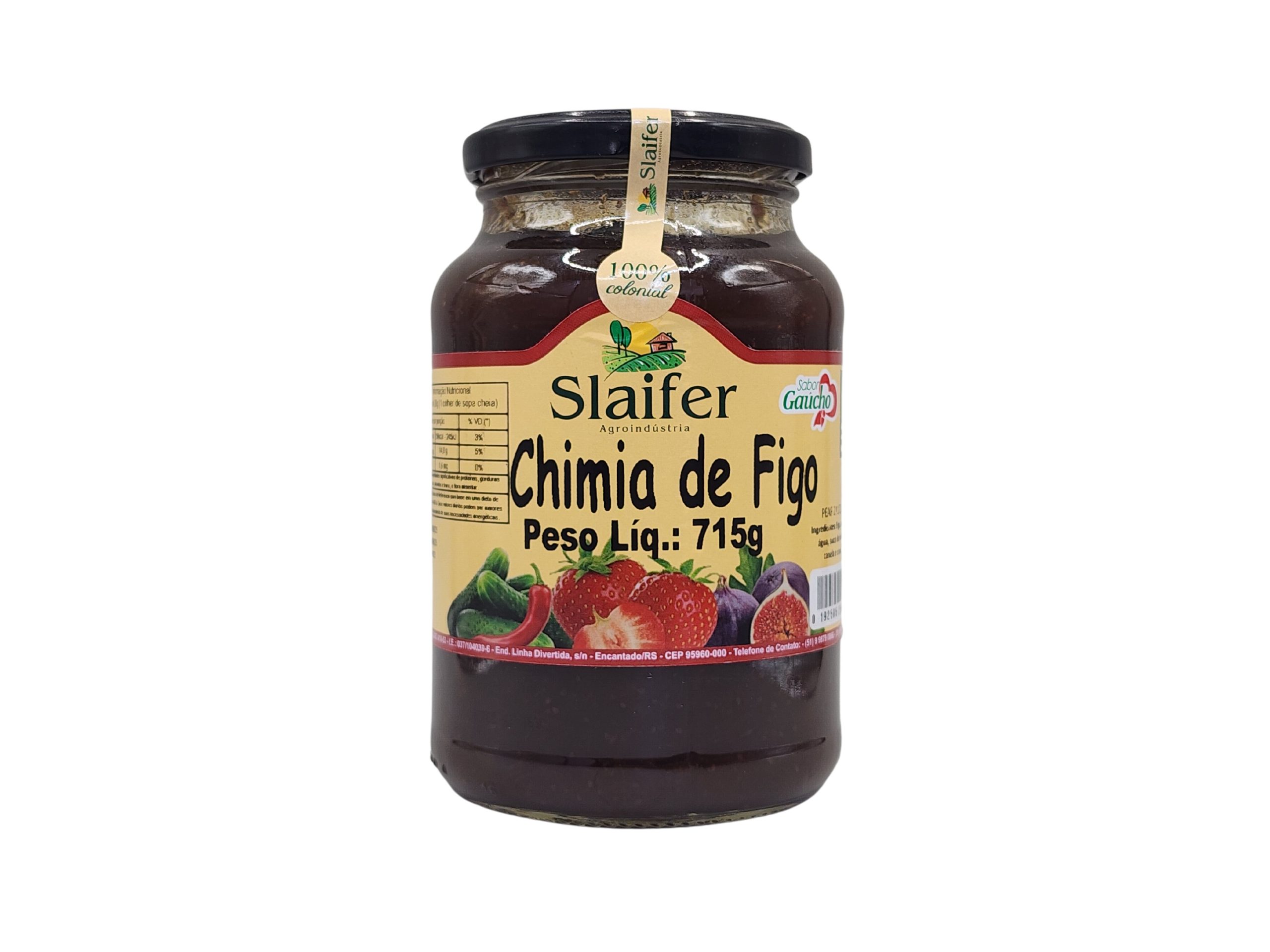 Chimia de figo - 715g - APL Vale do Taquari